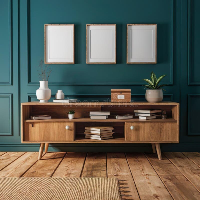 Frame and Poster Mockup, for Showcasing Artwork or Designs Stock ...