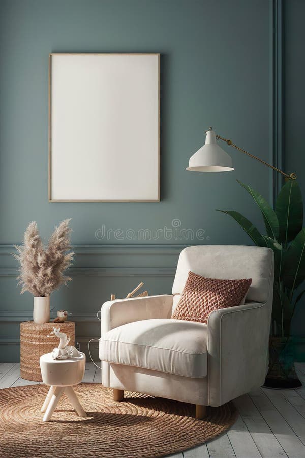 Frame and Poster Mockup, for Showcasing Artwork or Designs Stock ...