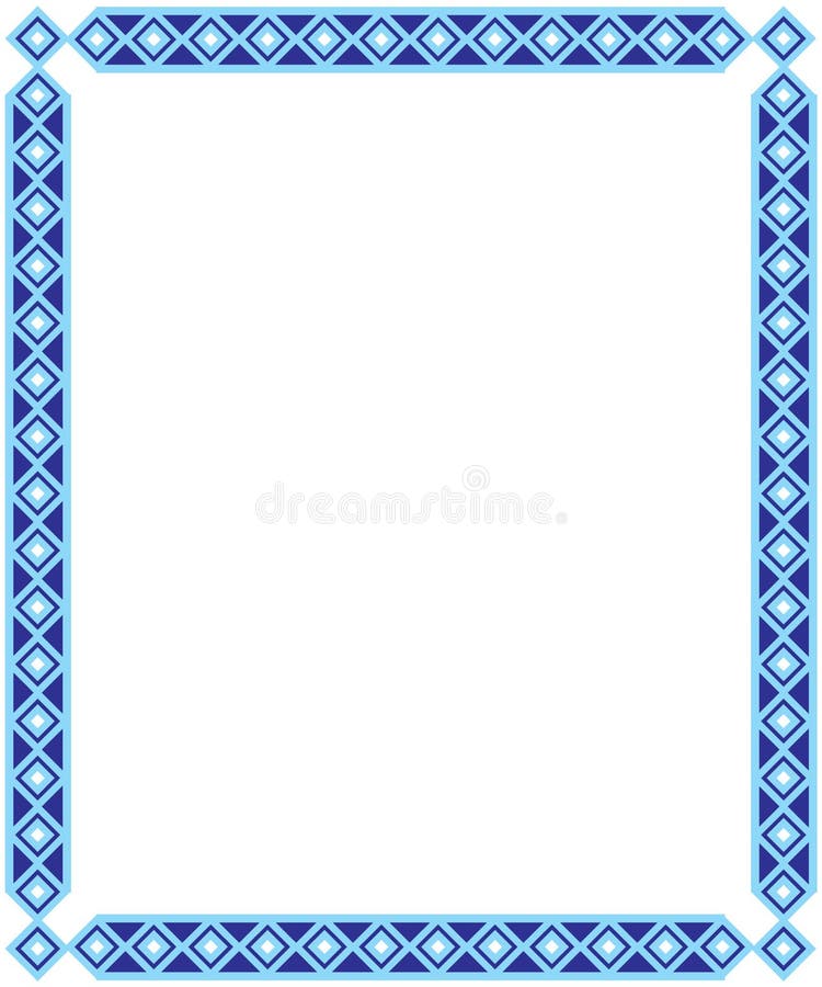 Frame quadrado azul ilustração do vetor. Ilustração de azul - 6276017
