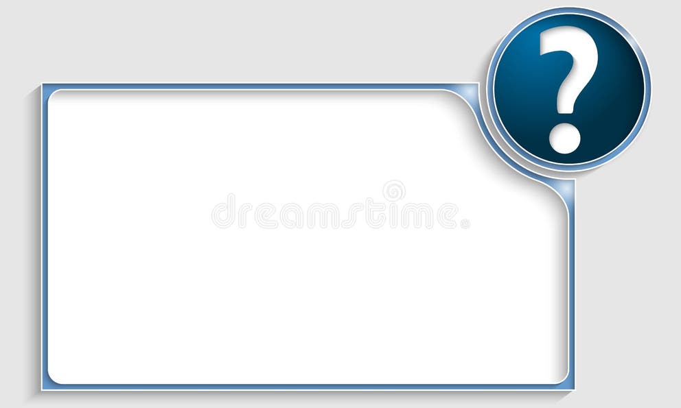 Frame with question mark stock vector. Illustration of advertising ...