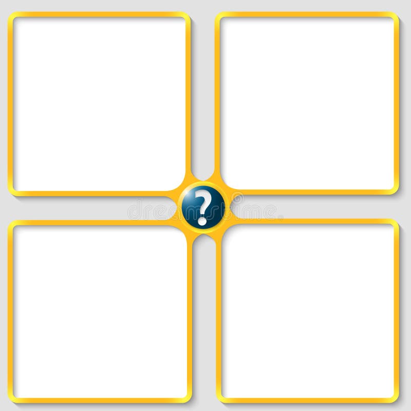 Frame with question mark stock vector. Illustration of white - 35268657
