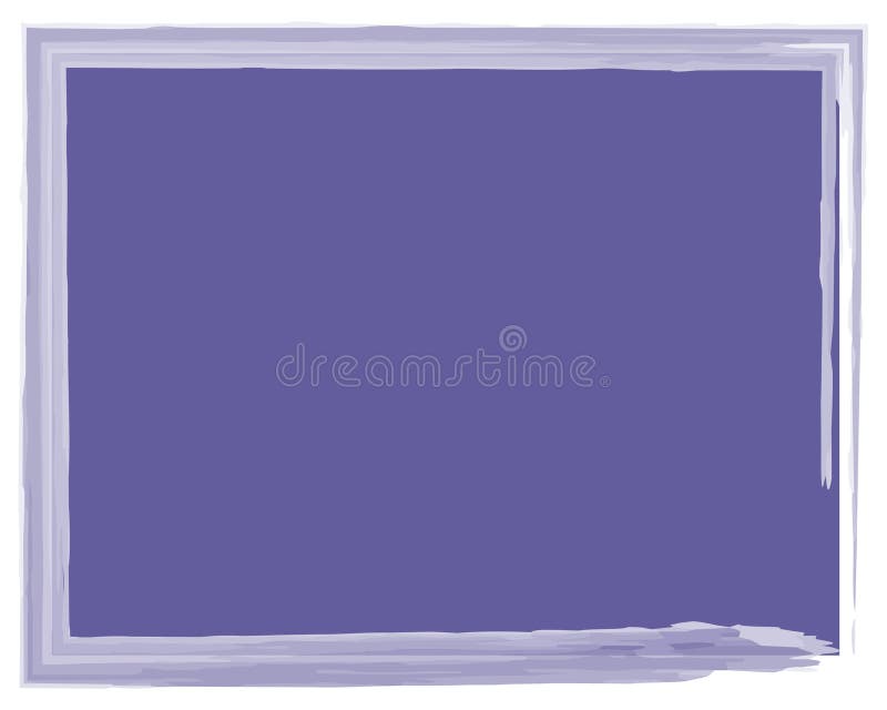 Frame Rectangle Blue Brush Stroke Stock Illustration - Illustration of ...