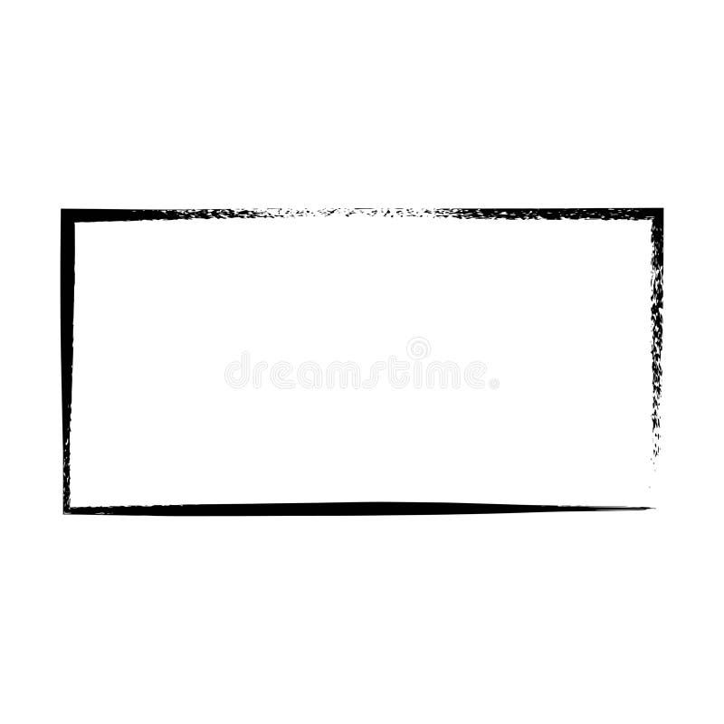 Frame Rectangle Outline Border Grunge Shape Icon, Vertical, Rectangle ...