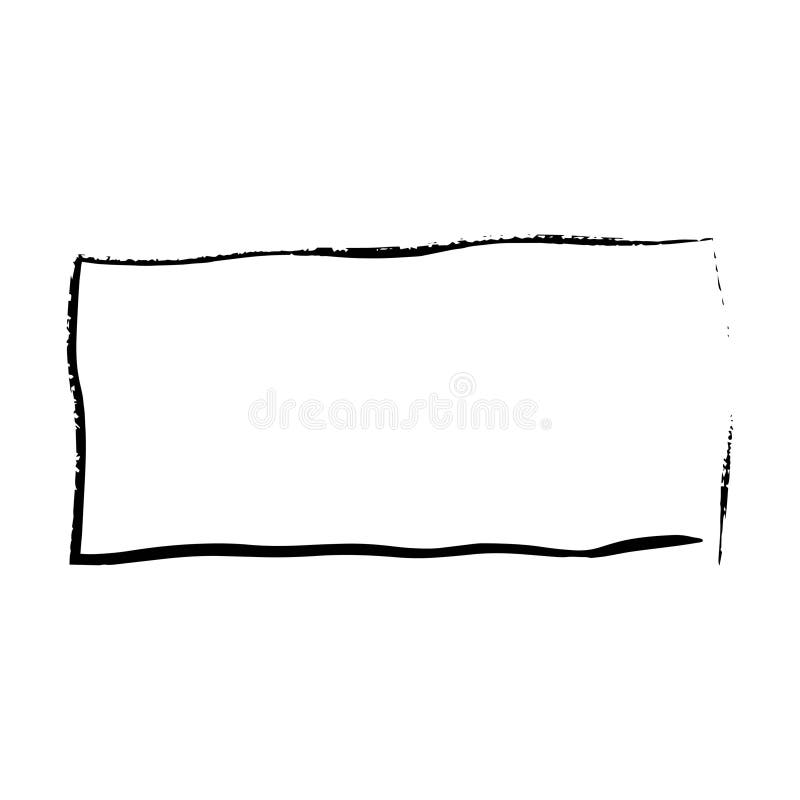 Frame Rectangle Outline Border Grunge Shape Icon, Vertical, Rectangle ...