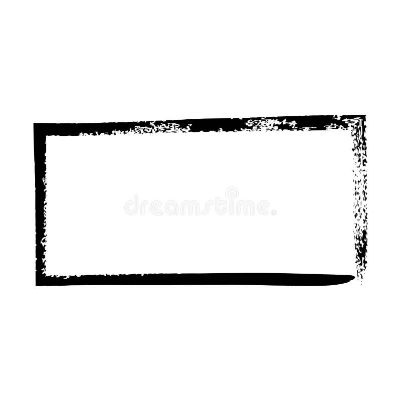 Frame Rectangle Outline Border Grunge Shape Icon, Vertical, Rectangle ...