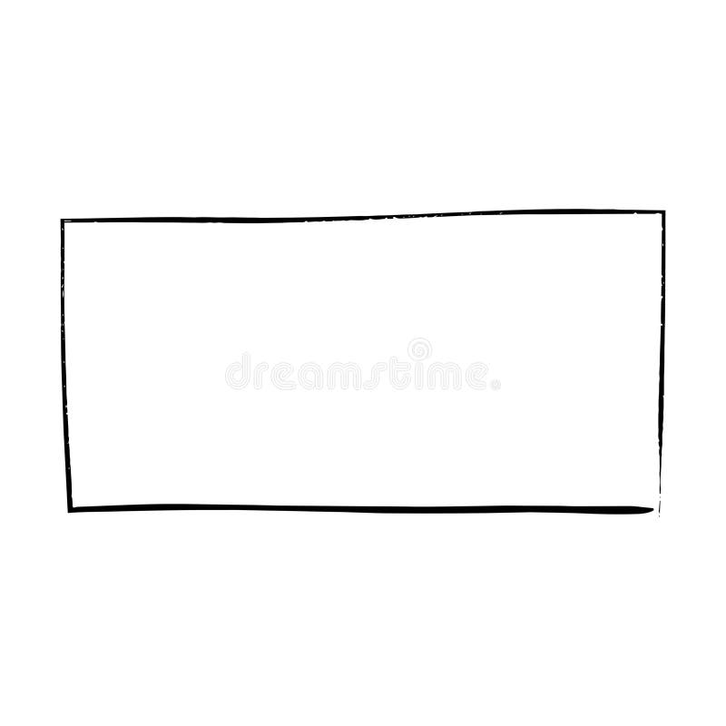 Frame Rectangle Outline Border Grunge Shape Icon, Vertical, Rectangle ...