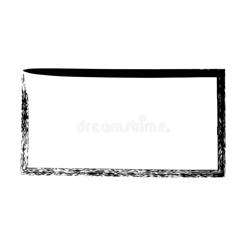 Frame Rectangle Outline Border Grunge Shape Icon, Vertical, Rectangle ...
