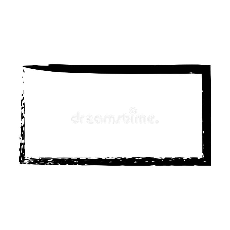 Frame Rectangle Outline Border Grunge Shape Icon, Vertical, Rectangle ...