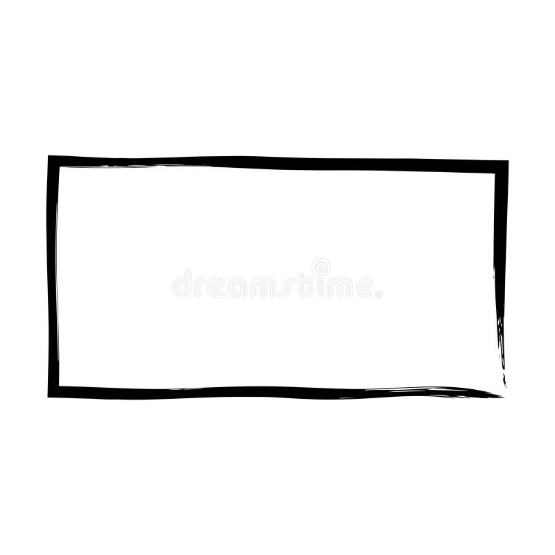 Frame Rectangle Outline Border Grunge Shape Icon, Vertical, Rectangle ...