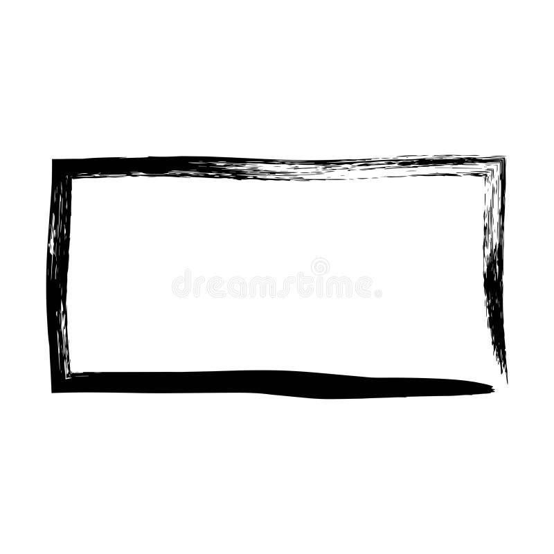 Frame Rectangle Outline Border Grunge Shape Icon, Vertical, Rectangle ...