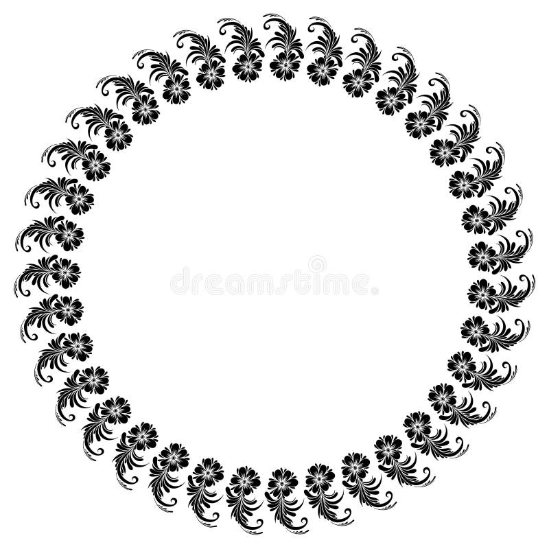 Frame redondo ilustração do vetor. Ilustração de isolado - 100913136