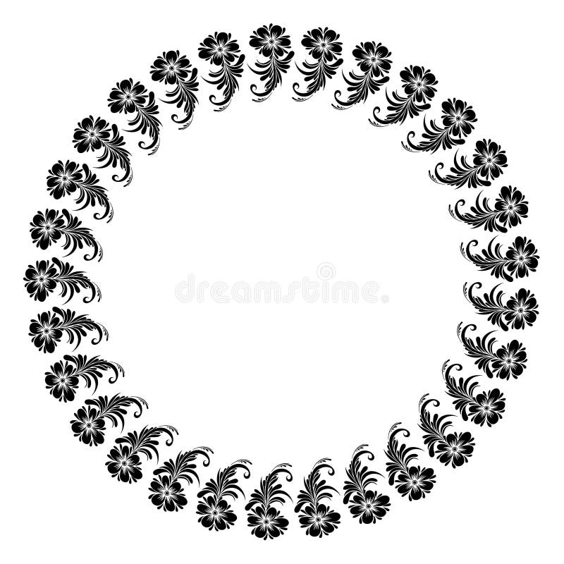 Frame redondo ilustração do vetor. Ilustração de desenho - 100913210