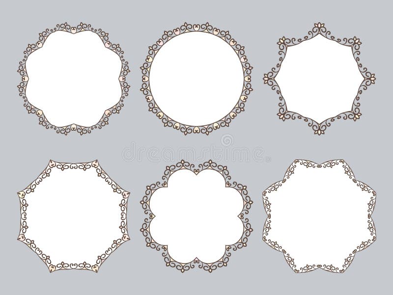 Frame redondo ilustração do vetor. Ilustração de redondo - 64751035