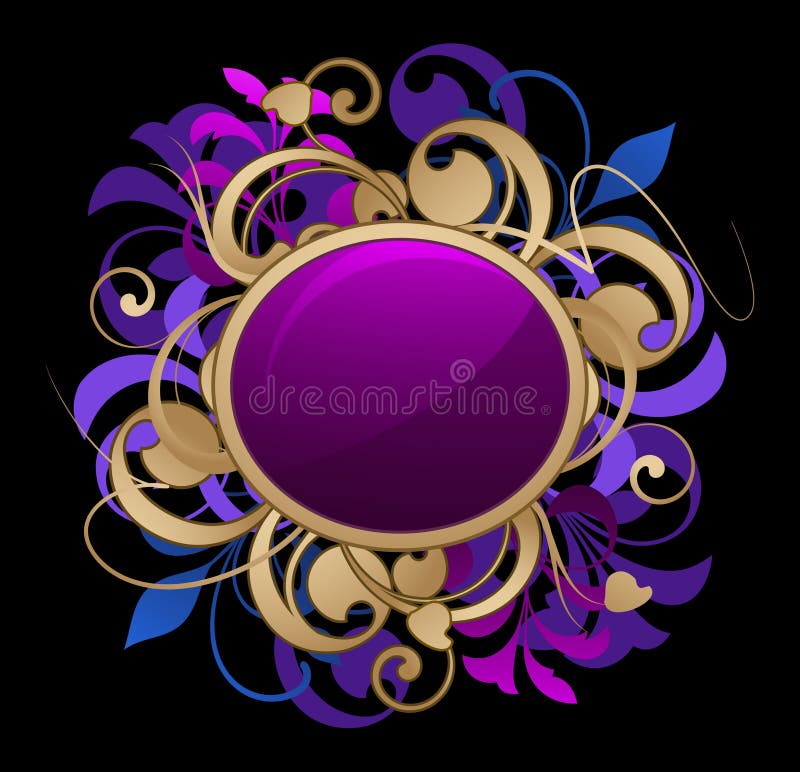 Frame Redondo Com Elementos Do Projeto Ilustração do Vetor - Ilustração ...