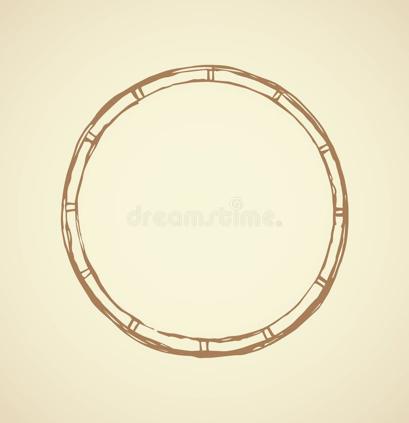 Frame Redondo Desenho Do Vetor Ilustração do Vetor - Ilustração de ...