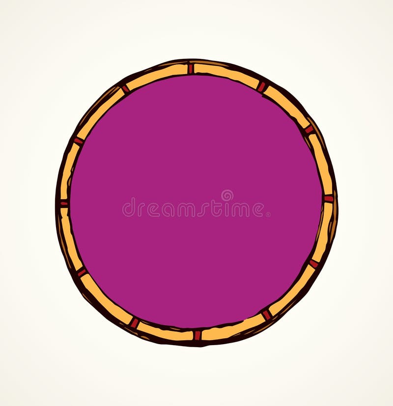 Frame Redondo Desenho Do Vetor Ilustração do Vetor - Ilustração de ...