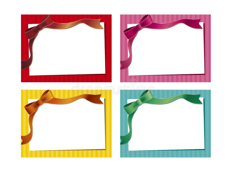 Frame of the ribbon stock illustration. Illustration of pretty - 19282749