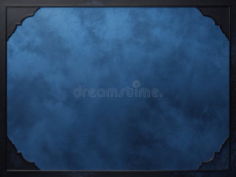 Frame Rich Solid Blue Background with a Subtle Borders Stock ...