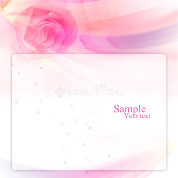 Frame with Rose Layout Background Stock Illustration - Illustration of ...
