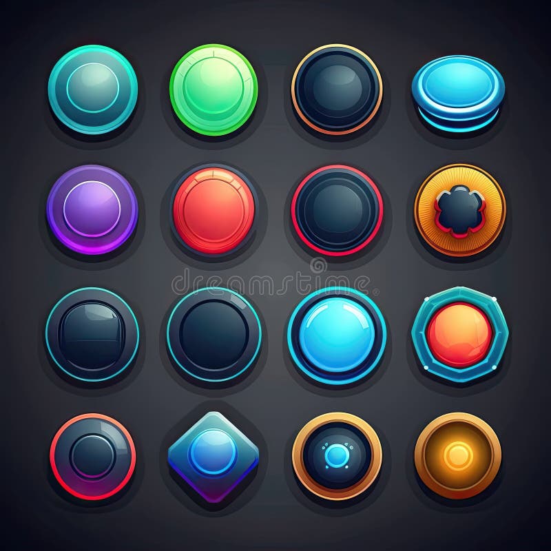 4,186 Round Banner Game Icons Stock Photos - Free & Royalty-Free Stock ...