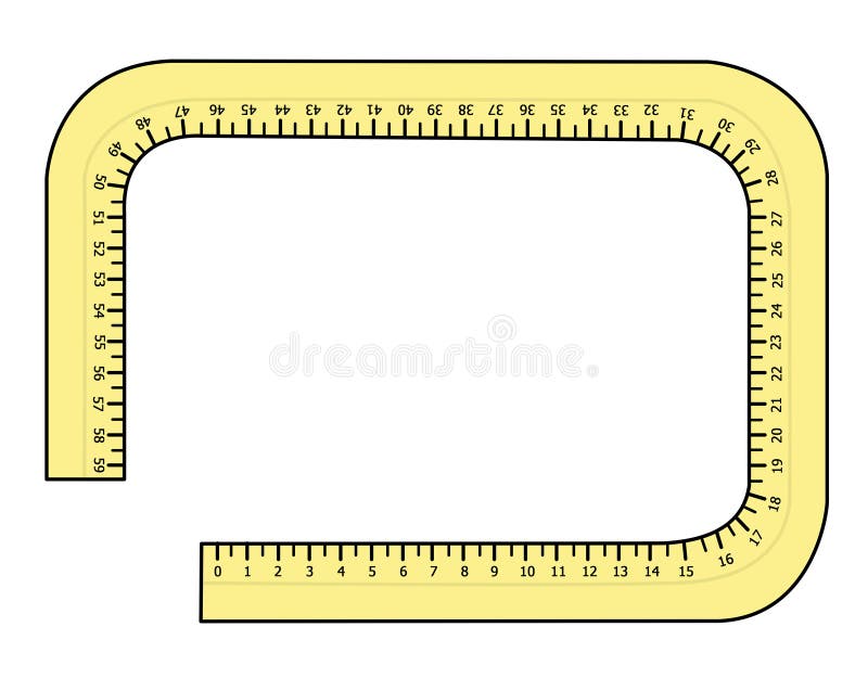 Frame - ruler stock illustration. Illustration of colored - 132384261