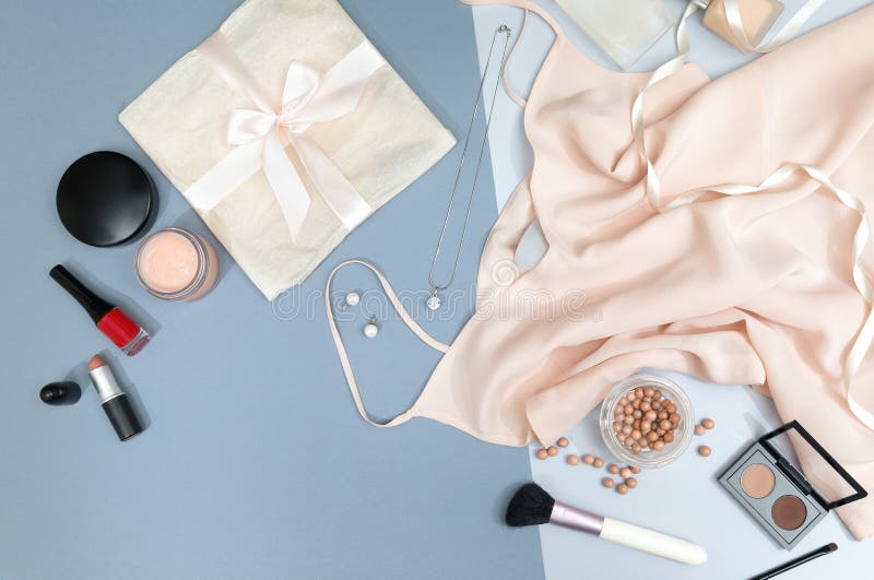 Frame from Set of Professional Decorative Cosmetics Stock Image - Image ...