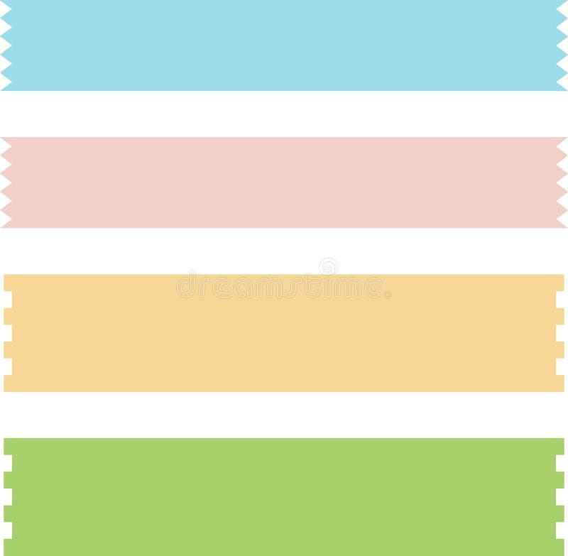 Frame Set of Sticky Notes. Vector Illustration for Note, Paper ...