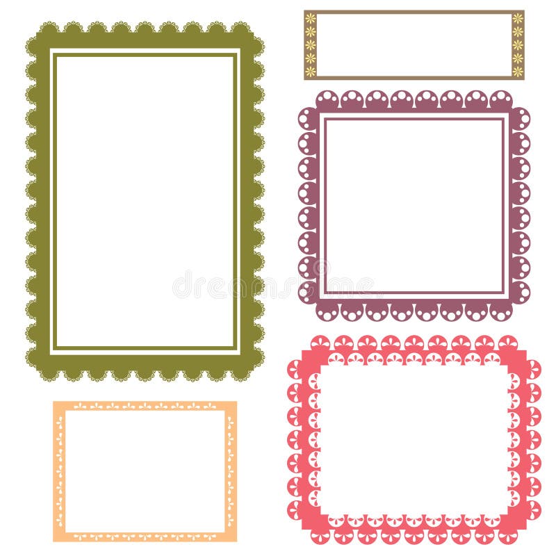 Frame set vector stock vector. Illustration of frame - 43956567