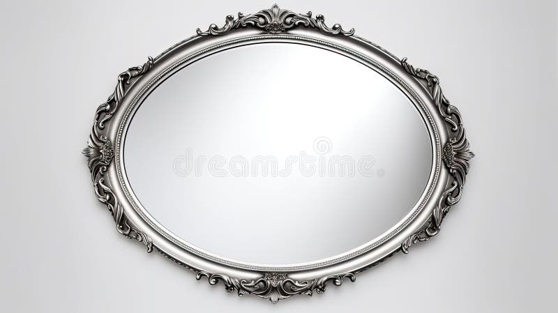 Frame silver oval stock illustration. Illustration of antique - 313671485