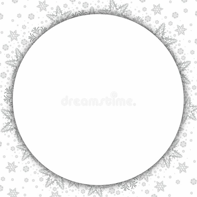 Frame with the snow. stock illustration. Illustration of frost - 63461120