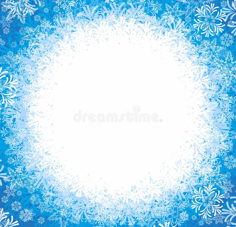 Frame with snow. stock vector. Illustration of vector - 77070644