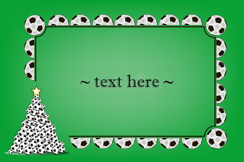 Frame with soccer balls stock vector. Illustration of ball - 82259615