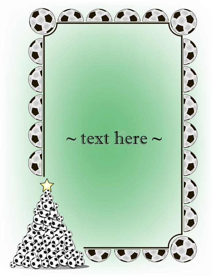 Frame with soccer balls stock vector. Illustration of marking - 82259679