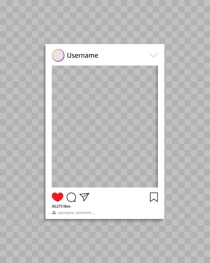 Frame for Social Post. Frame for Photo in Social Media.Template of ...