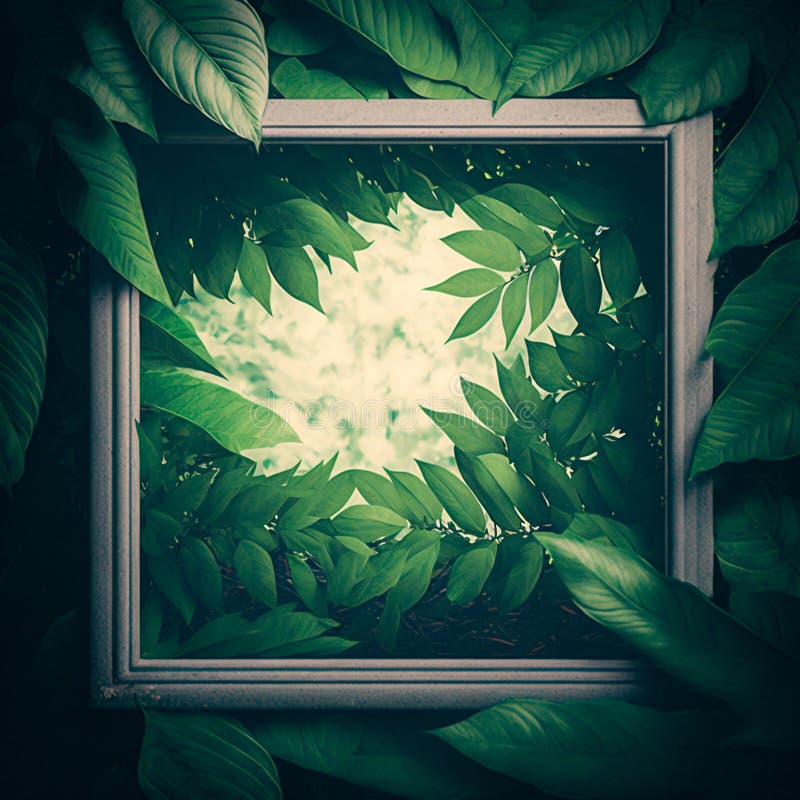 Frame with Spring Floral Motives GENERATIVE AI, GENERATIVE, AI Stock ...