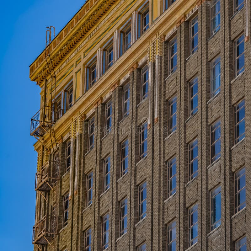 Square Exterior of a House with White Board and Batten Sidings Stock ...