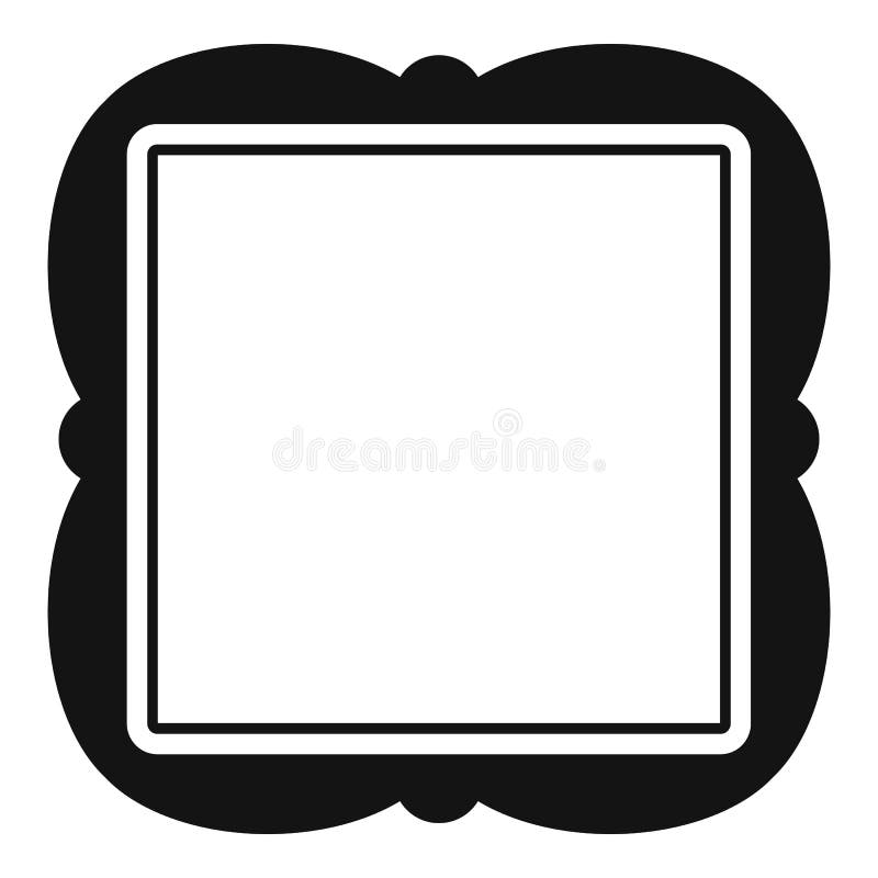 Frame Square Icon Simple Vector. Picture Photo Stock Illustration ...