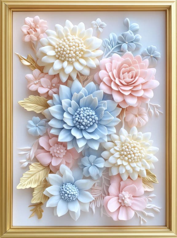 The Frame is Square-shaped and Has a Gold Border Inside. Stock Photo ...