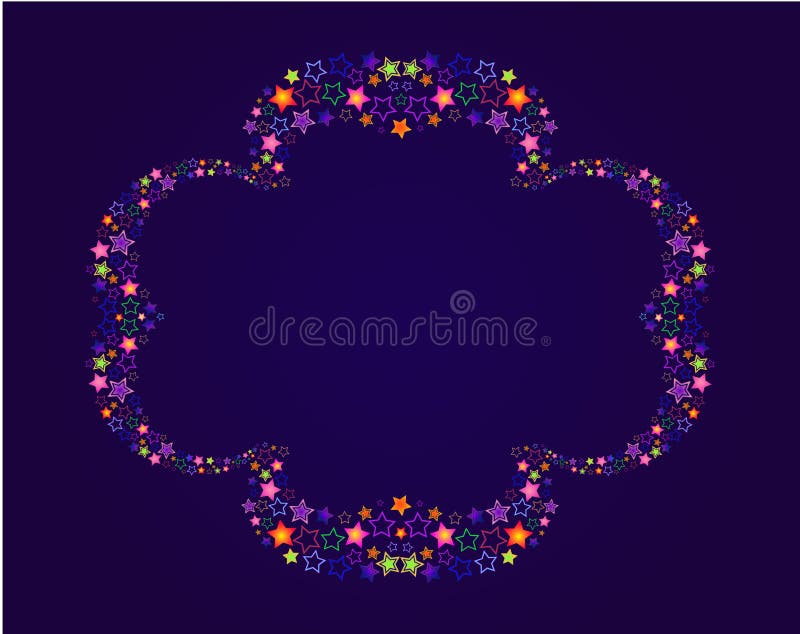 Frame of the stars stock vector. Illustration of golden - 55627856