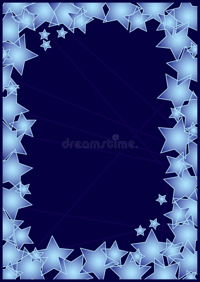 Frame with Stars Border stock illustration. Illustration of graphic ...