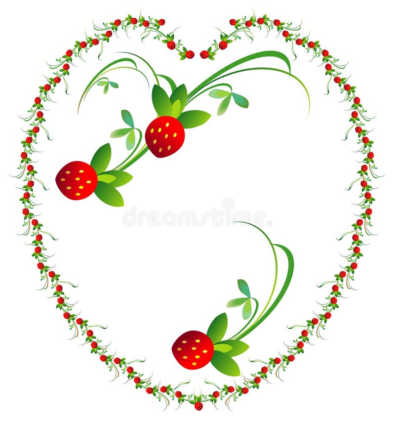 Frame strawberry stock vector. Illustration of frame - 13416420