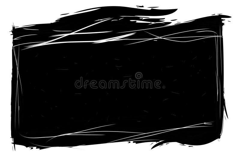 Frame Streak Rectangle, Simple Hand Hand Draw Sketch Stock Vector ...