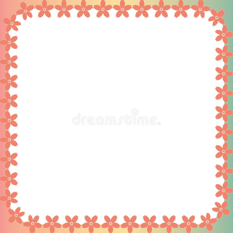 Frame Style with Square Borders Stock Illustration - Illustration of ...