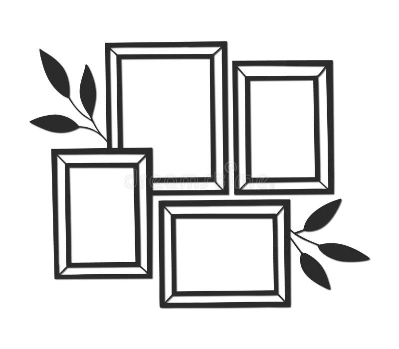 Frame SVG, Square Frame Silhouette, Simple Frame Vector Illustration ...