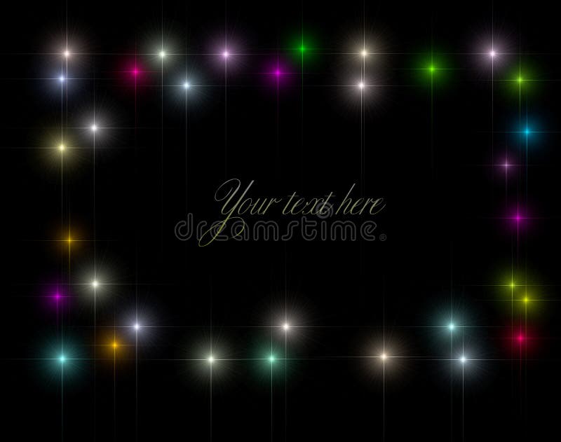 Frame template stock illustration. Illustration of starry - 23526470