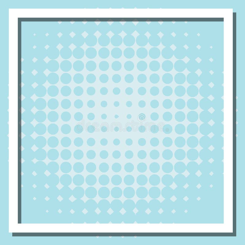 Frame Template Design with Blue Dots Stock Vector - Illustration of ...