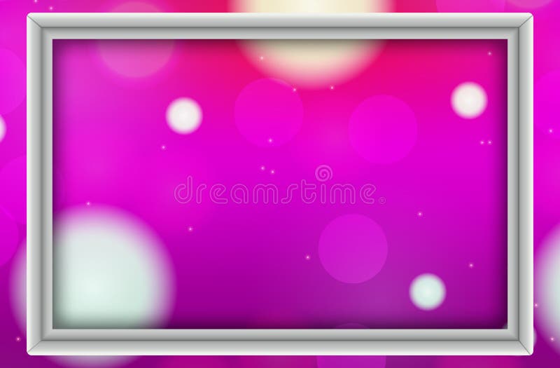 Frame Template Design with Pink Background Stock Vector - Illustration ...