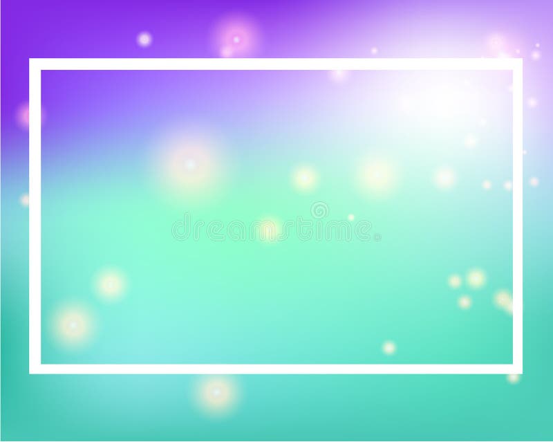 Frame Template Design with Purple and Blue Background Stock Vector ...