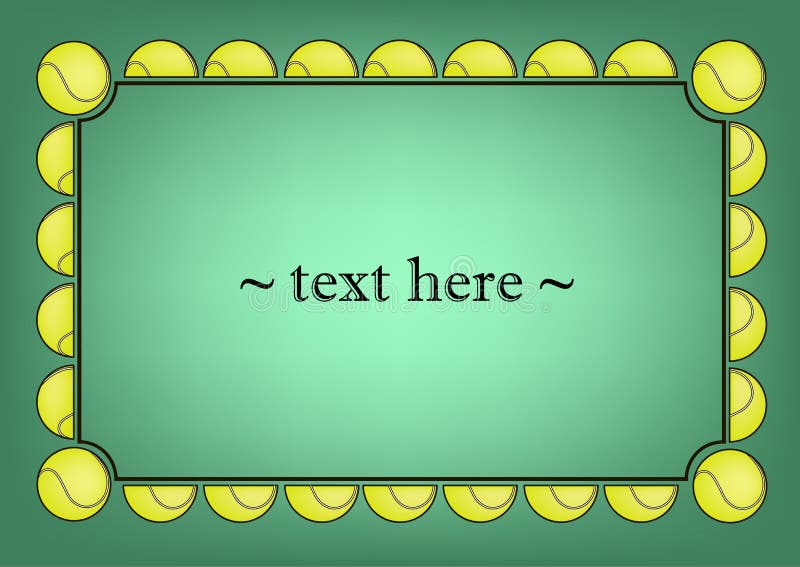 Tennis Ball Border Stock Illustrations – 262 Tennis Ball Border Stock ...