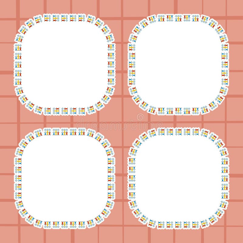 Frame with Test Tube for Banner, Poster, and Greeting Card Stock Vector ...